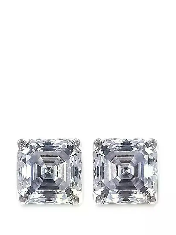 FANTASIA BY DESERIO Cubic Zirconia Clip-on Earrings - Silver