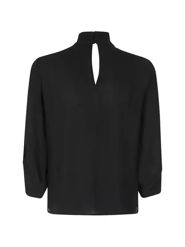 Elisabetta Franchi Bow-detail High-neck Blouse - Black