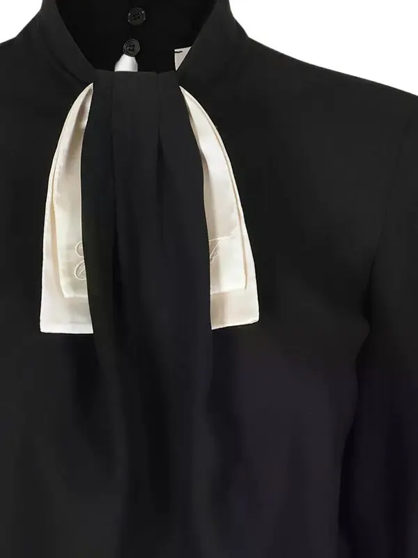 Elisabetta Franchi Bow-detail High-neck Blouse