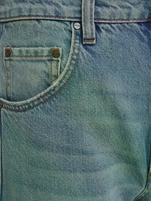 Iceberg Faded Straight-leg Jeans