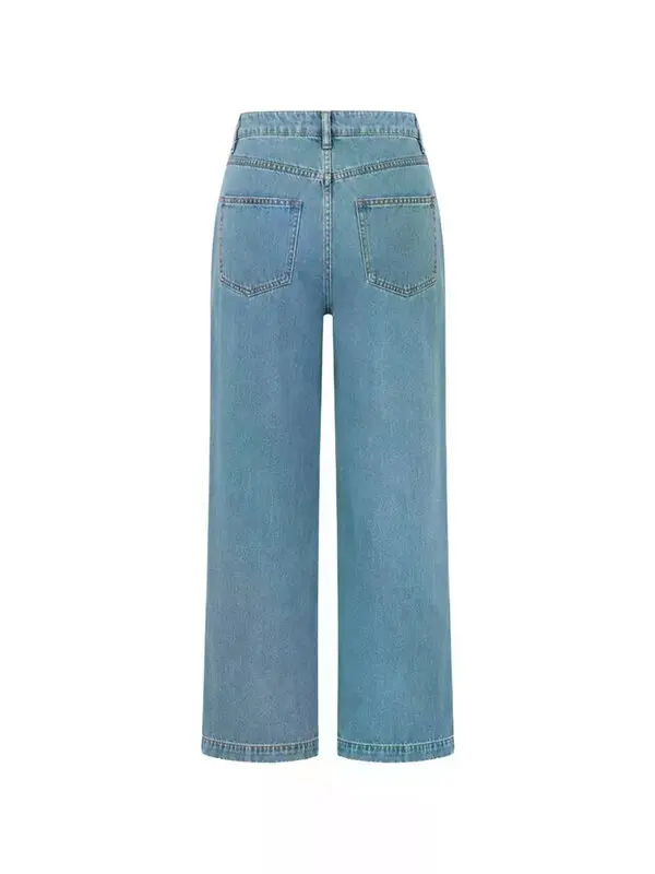 Liviana Conti Pressed-crease Wide-leg Jeans