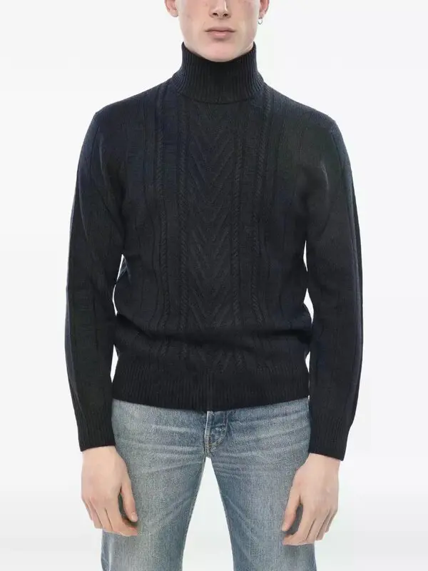 PAOLO PECORA Turtleneck Sweater - Blue