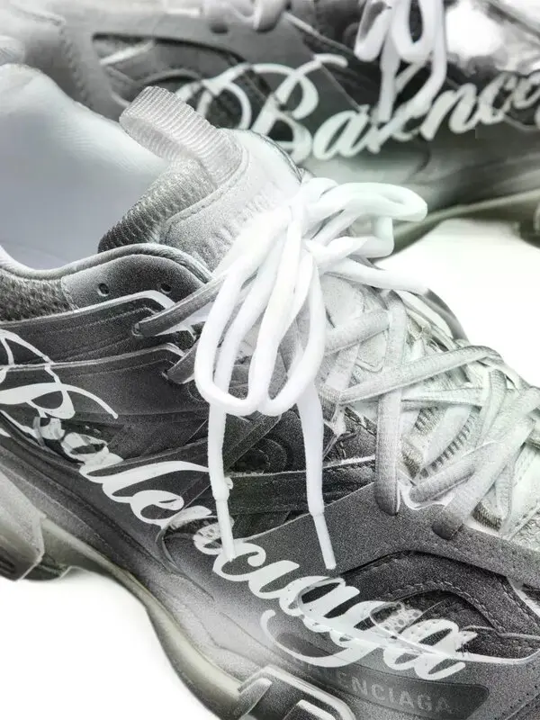 Balenciaga Track Panelled Sneakers - Black