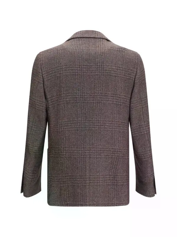LARDINI Single-breasted Checked Blazer