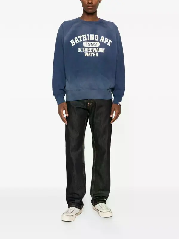 EVISU Seagull Contrast-stitch Jeans - Blue