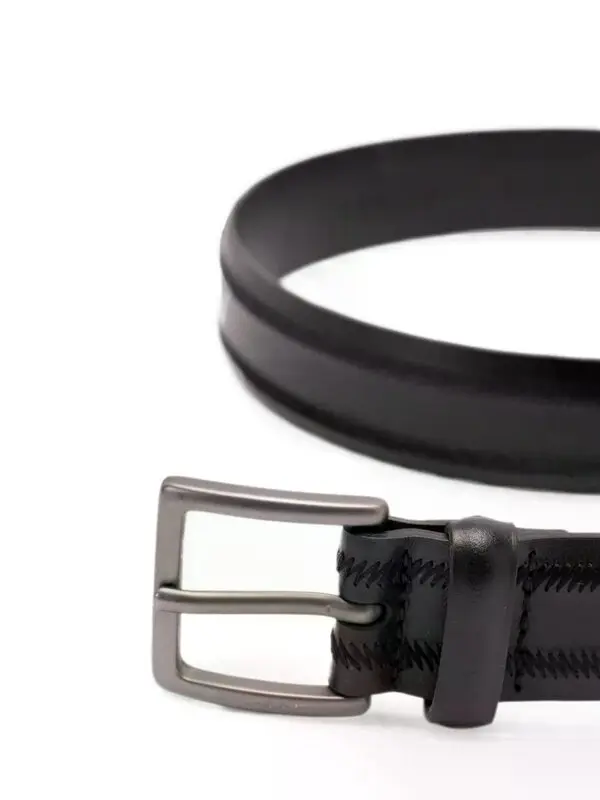 Orciani Monaco Leather Belt - Black