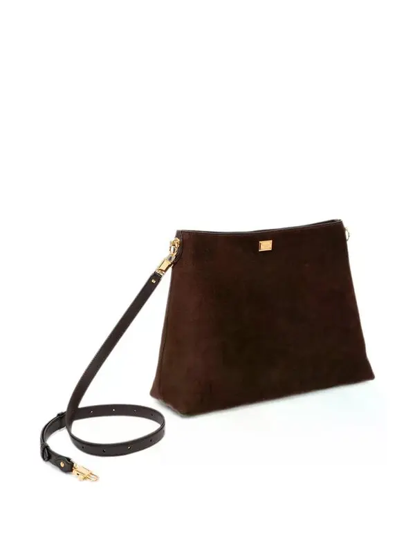 Dolce & Gabbana Vittoria Suede Cross Body Bag - Brown