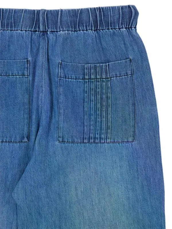 Commas Drawcord-waist Pintuck-pleat Jeans