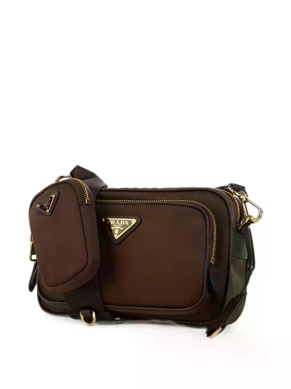Prada Logo-plaque Shoulder Bag