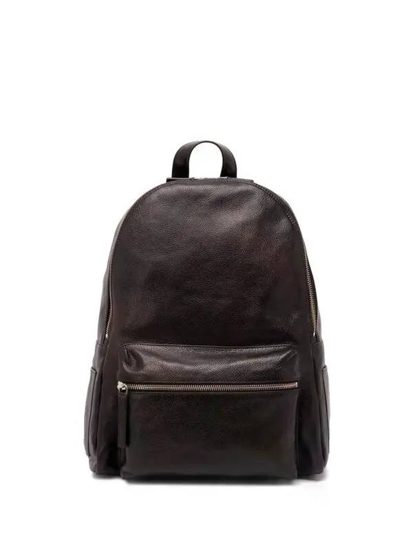 Orciani Lagoon Leather Backpack - Brown