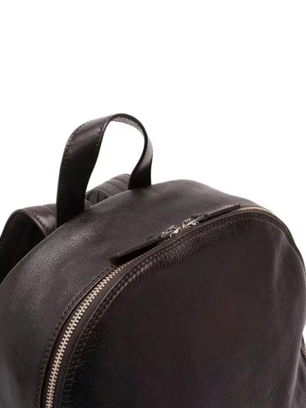 Orciani Lagoon Leather Backpack - Brown