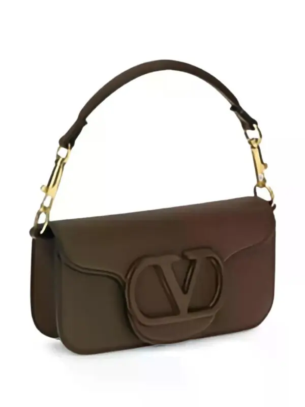 Valentino Garavani Mini Locò Leather Tote Bag - Brown