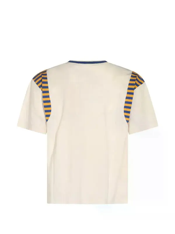 Valentino Garavani Graphic-print Striped-sleeve T-shirt