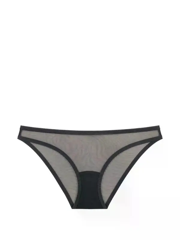 YASMINE ESLAMI Jeanne Mesh Briefs - Grey