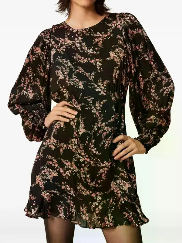 TWINSET Floral-print Ruffled Mini Day Dress
