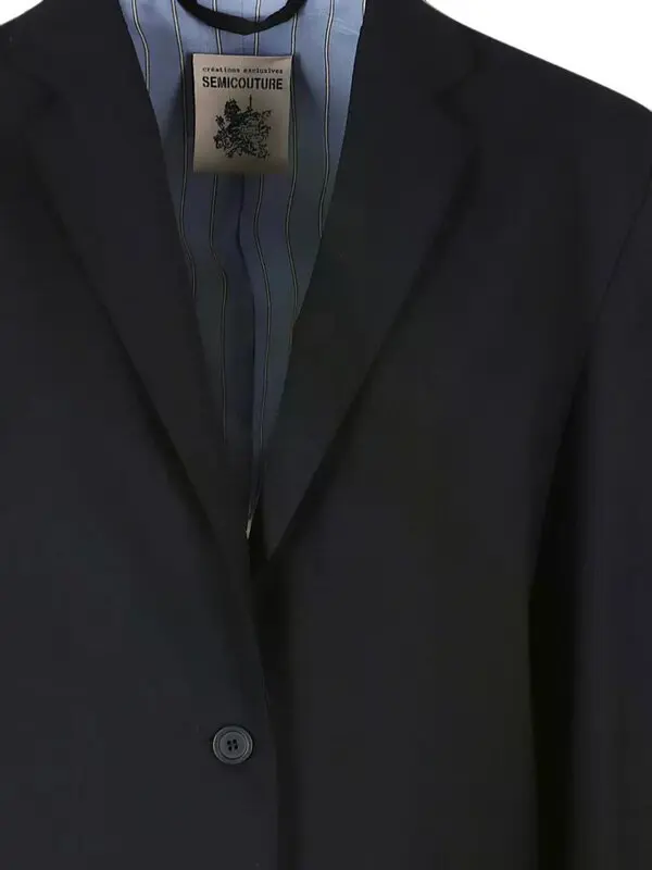SEMICOUTURE Deana Layered-detail Single-breasted Blazer