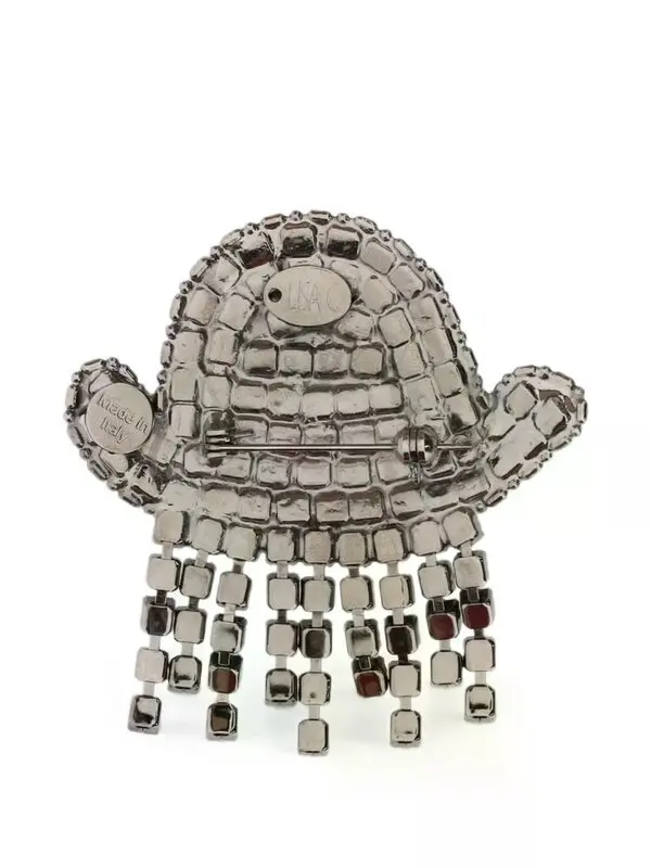 Lisa C Crystal-embellished Ghost Brooch