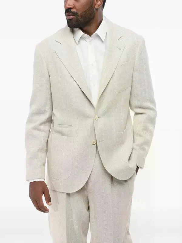 Brunello Cucinelli Single-breasted Patch-pocket Blazer