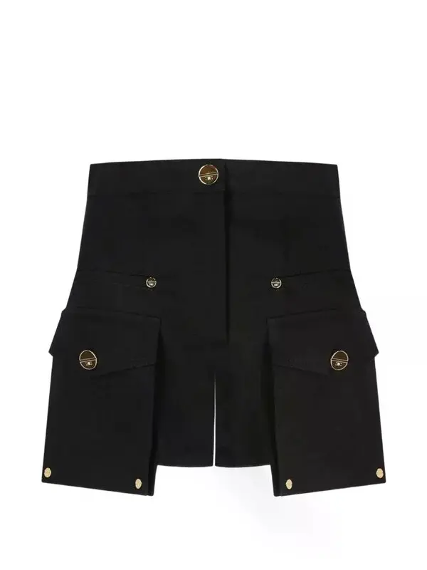 Elisabetta Franchi Button-detail Shorts - Black