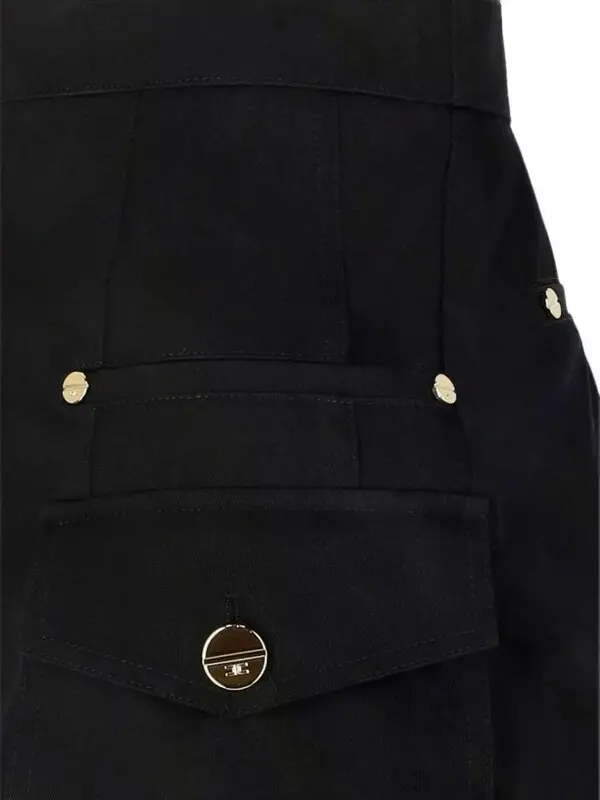 Elisabetta Franchi Button-detail Shorts - Black
