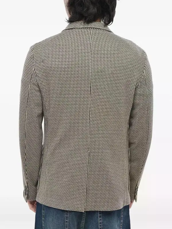 PAOLO PECORA Houndstooth Single-breasted Blazer