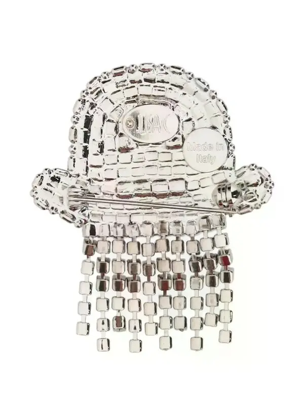 Lisa C Crystal Embellished Ghost Brooch
