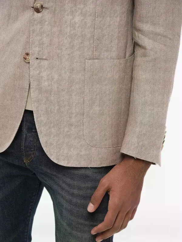 Corneliani Jacquard Single-breasted Blazer