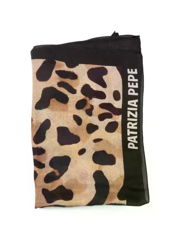 Patrizia Pepe Leopard-print Scarf - Neutrals