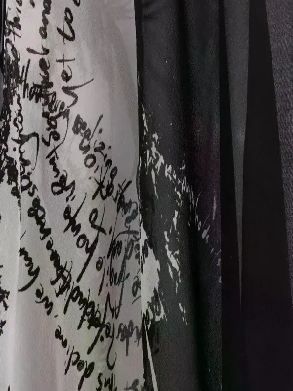 Yohji Yamamoto Asymmetric Printed Shirt