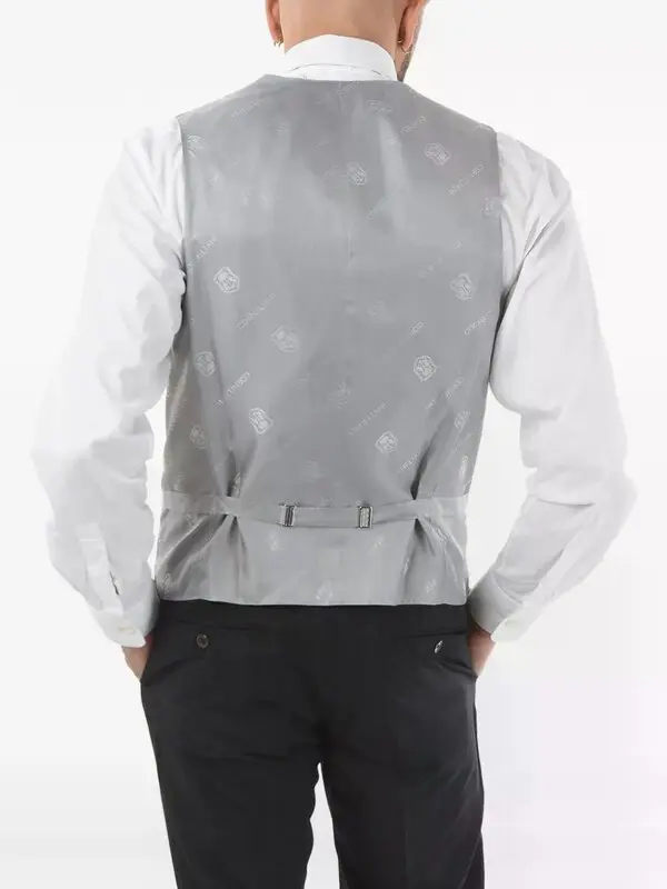 Corneliani Academy Cerimonia Logo-print Waistcoat