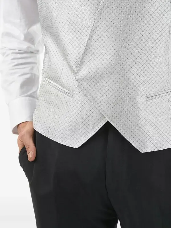 Corneliani Academy Cerimonia Logo-print Waistcoat