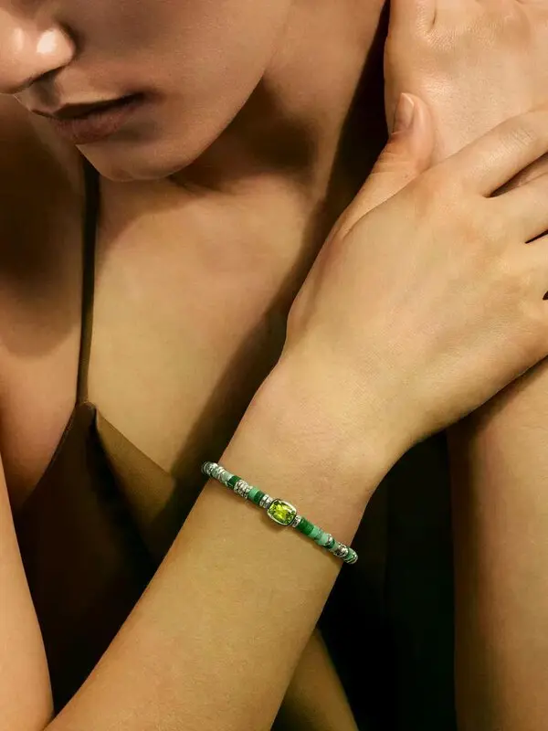 John Hardy Heishi Multi-stone Bracelet - Silver