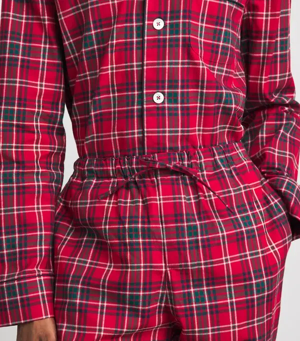 Harrods Cotton Tartan Pyjama Set