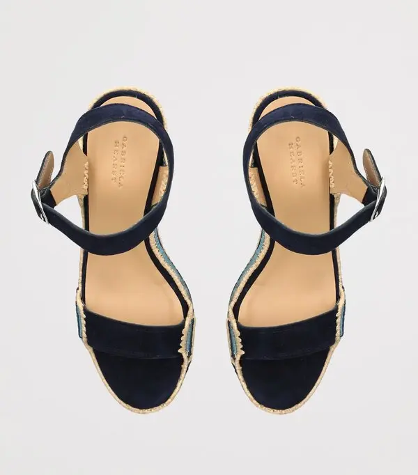 Gabriela Hearst Raffia Sardis Platform Sandals 110