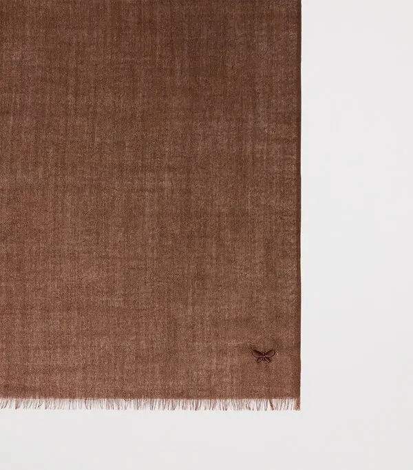 Max Mara Cashmere-silk Fringe Scarf