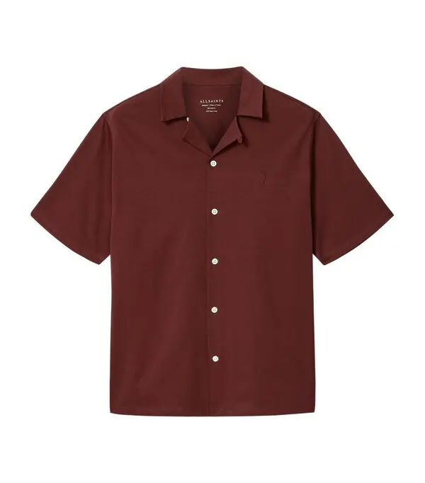 ALLSAINTS Organic Cotton Hudson Shirt - Red