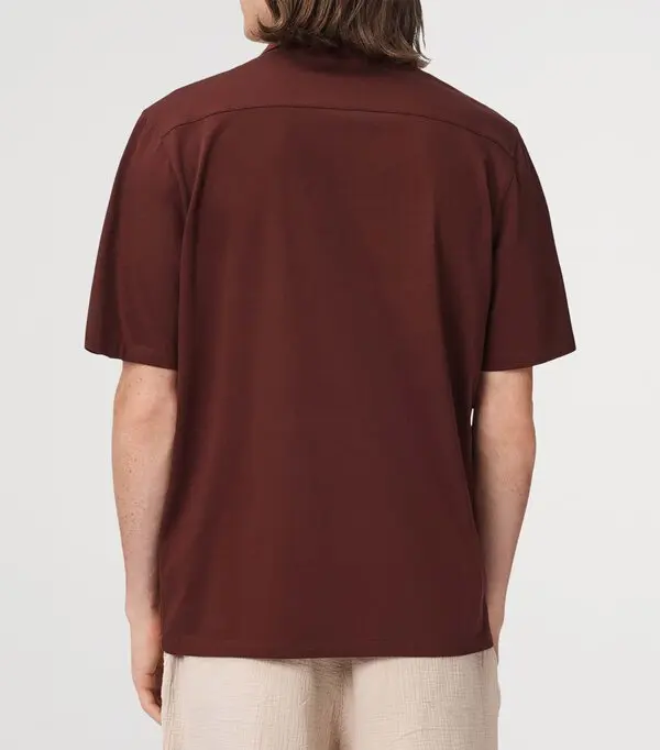 ALLSAINTS Organic Cotton Hudson Shirt - Red