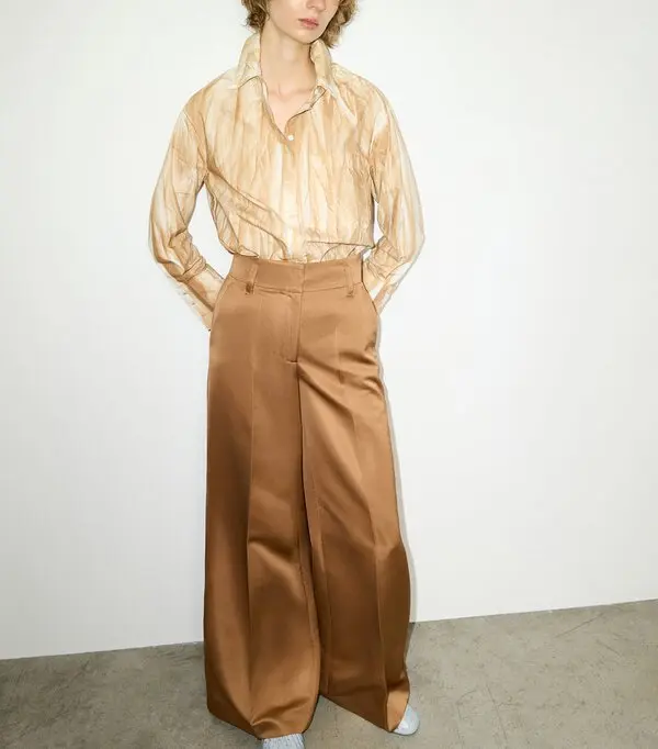 Max & Co. Satin Wide-leg Trousers