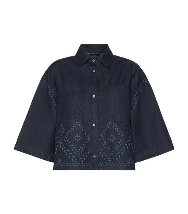 Max Mara Alare Denim Shirt - Navy