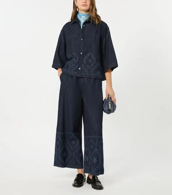 Max Mara Alare Denim Shirt - Navy