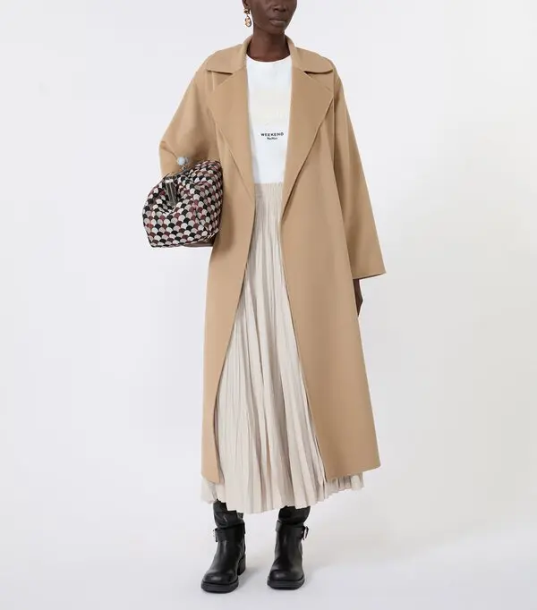Max Mara Pleated A-line Maxi Skirt