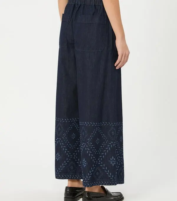 Max Mara Printed Wide-leg Jeans