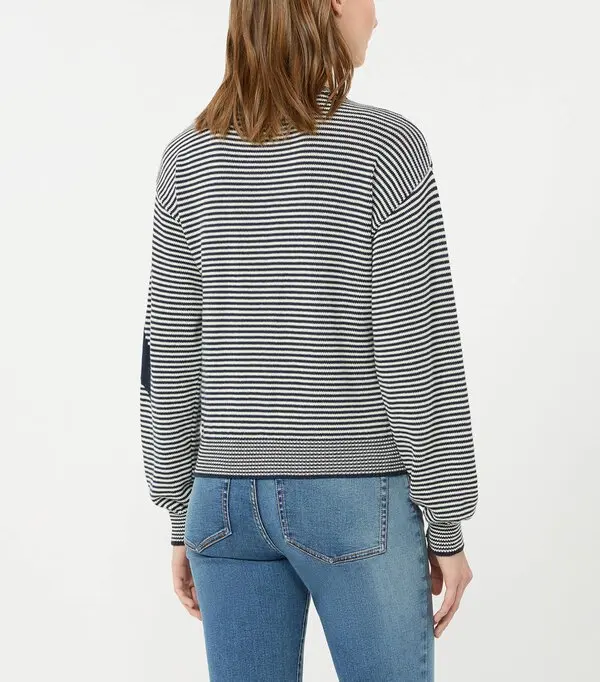 Max Mara Striped Crew-neck Cardigan