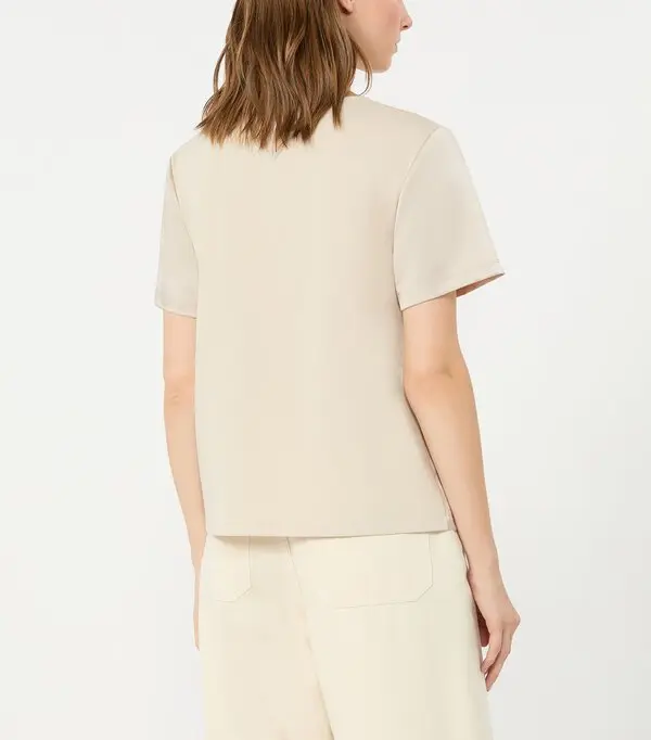 Max Mara Satin Short-sleeve Blouse