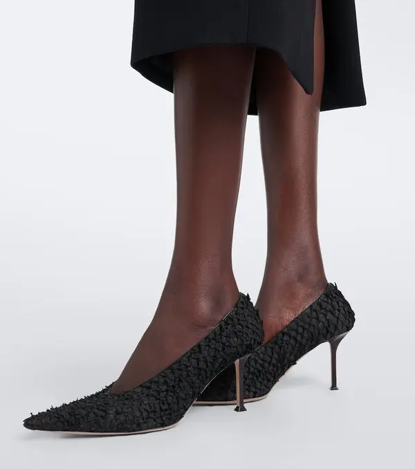 CHRISTEN Helix Leather Pumps