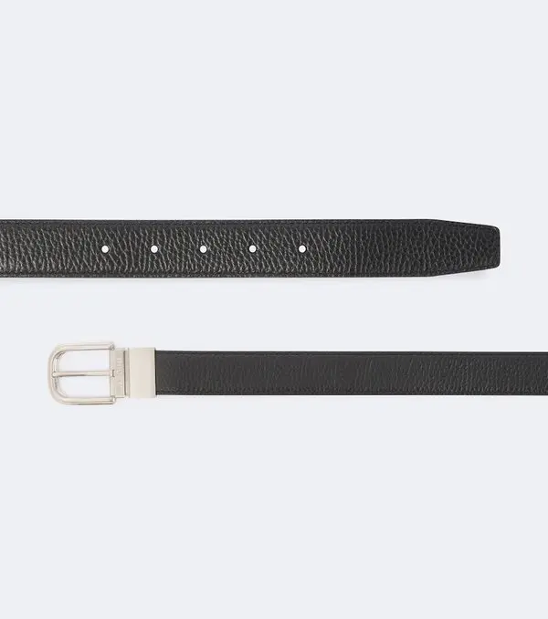 LARDINI Leather Belt - Black