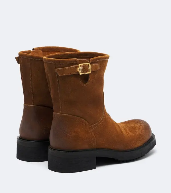 Versace Suede Ankle Boots