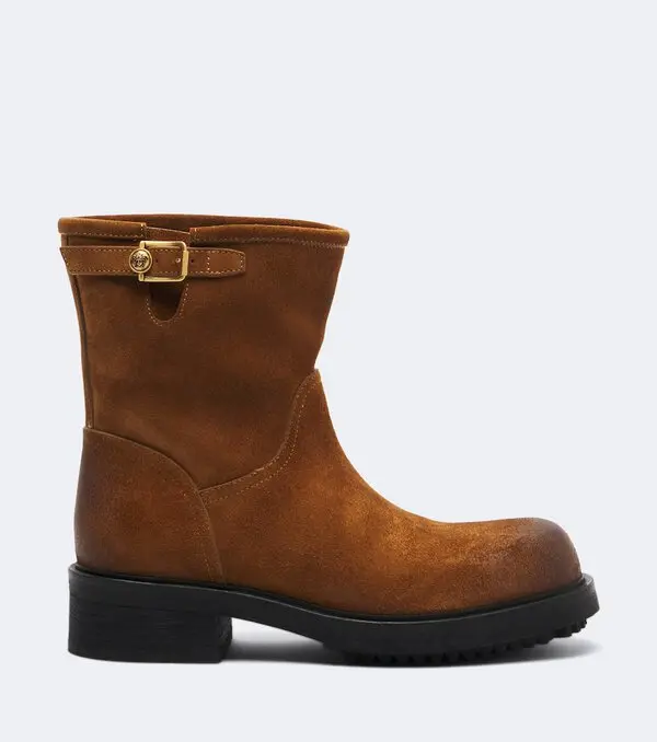 Versace Suede Ankle Boots