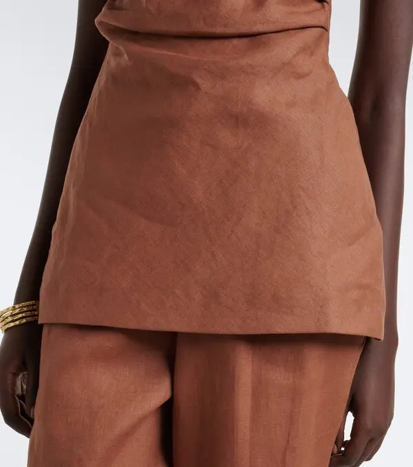 Faithfull The Brand Salina Linen Top