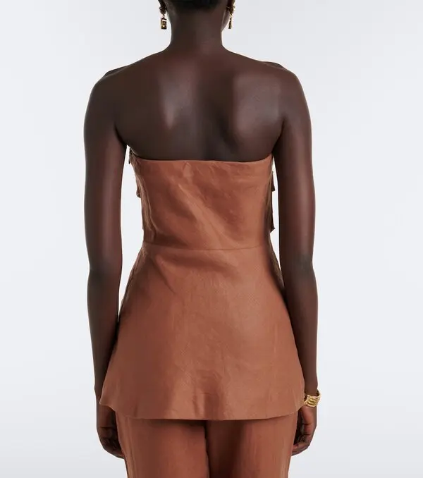 Faithfull The Brand Salina Linen Top